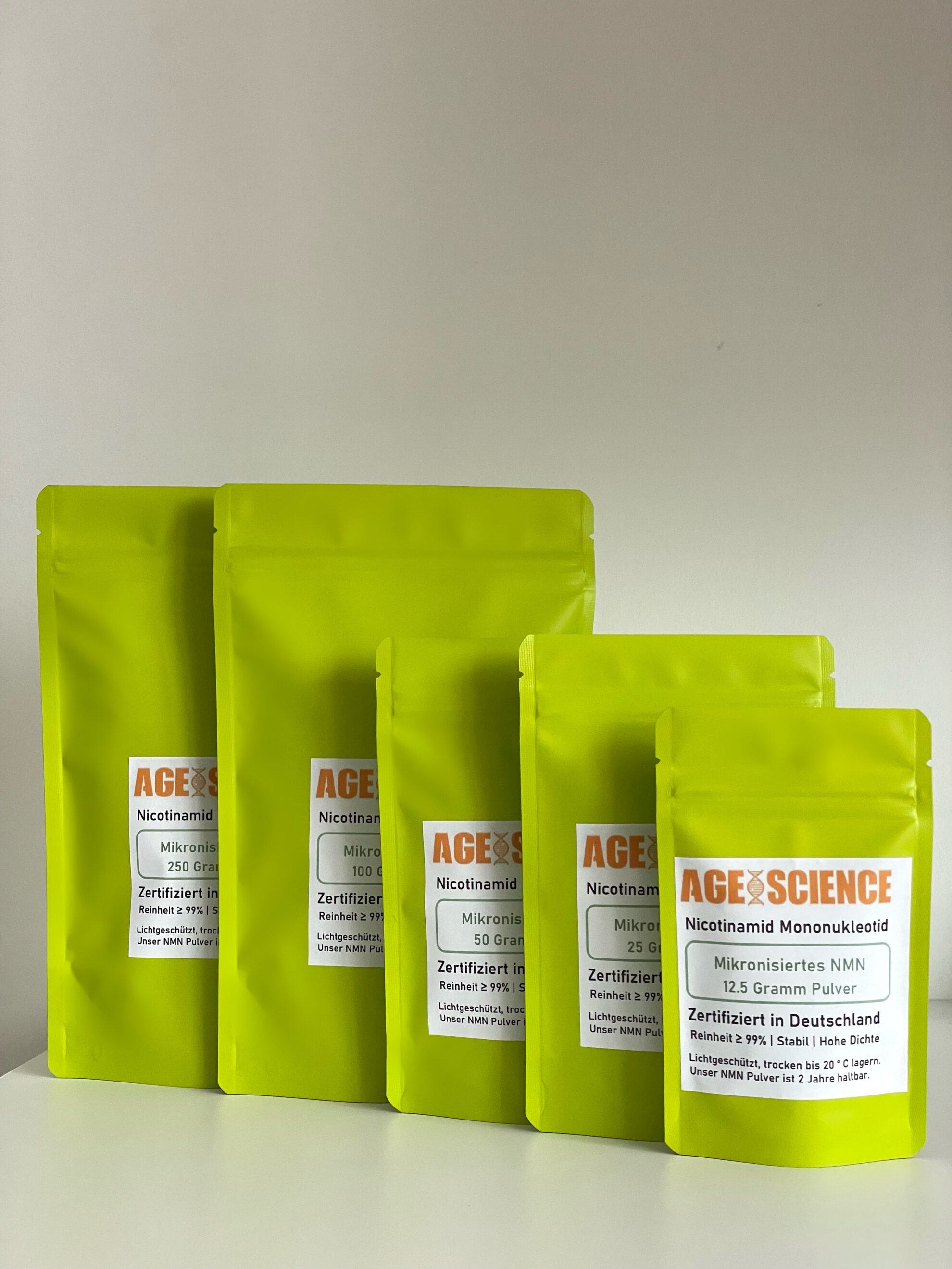 NMN powder micronized Nicotinamide Mononucleotide 99,9% Pure